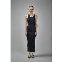Jean Paul Gaultier Cotton Ribbed Twisted Double Layer Sleeveless Dress