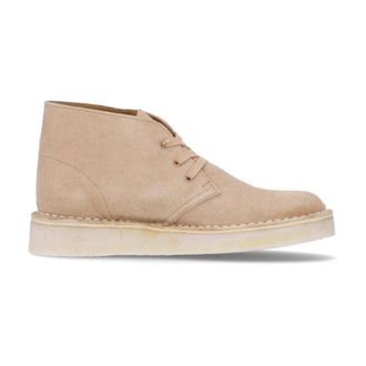 Clarks Tan Suede Moccasin Lifestyle Schuh - - Shoes - Herren - Rosa - 44 EU