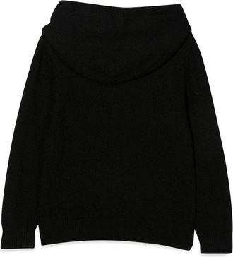 Zadig&Voltaire Wool-Blend Hooded Hooded Sweater - Black