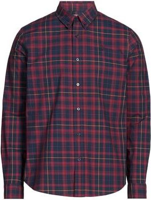 Timberland Baumwollkarsche schlankes Hemd - rot