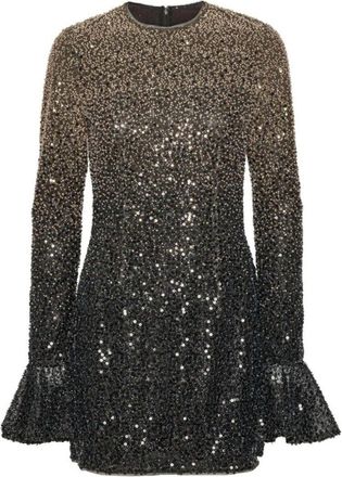 Rotate Sequin-Embellished Mini Dress - Gray
