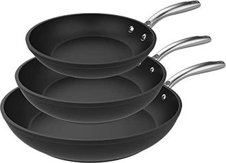 Cecotec Set de po&ecirc;les Polka Fantasy 20-24-28 Bucket Silver, diam&egrave;tre 20-24-28 cm, aluminium forg&eacute;, rev&ecirc;tement antiadh&eacute;sif Whitford Eterna, sans PFOA, adapt&eacute; &agrave;