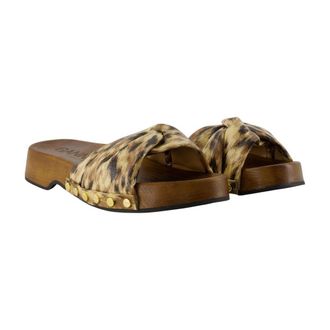 Ganni Womens Tia Fairy Mule Brown Synthetic
