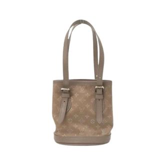 Louis Vuitton Pre-owned Monogram Satin Bucket Bag - - Pre-owned - Damen - Beige - ONE SIZE