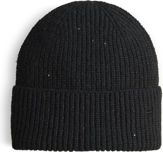 OPUS Damen M&uuml;tze | ALUNAR Rippstrickm&uuml;tze mit Pailettenbesatz black, 0