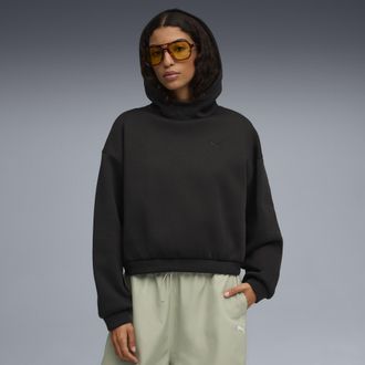 Puma Wardrobe Essentials Oversized Hoodie Damen, Kleidung, Schwarz, S