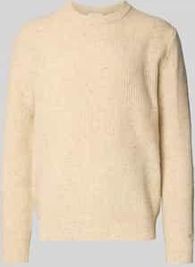 Forét Strickpullover aus Lanawolle-Mix mit Rundhalsausschnitt