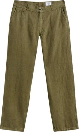 Portuguese Flannel Homme, Pantalons, Vert, Taille: XL Linen Pantalons Single Pleat