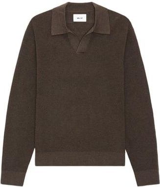 Nn.07 Pull Hope Rib 60060 col v en coton et cachemire