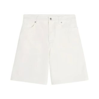 Maison Kitsun&eacute; Femme, Shorts, Blanc, Taille: W26 Denim Shorts