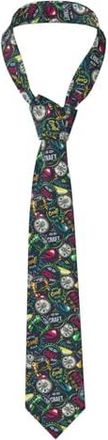 Generic Cravate Canette De Bi&egrave;re En M&eacute;tal Et Li&egrave;ge (Abstrait) Classique Men Tie Tendance Cravates Homme Pour L&Eacute;cole Accessoires Travail