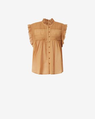 Isabel Marant Top Dersia - Femme - Caramel - Taille34 - Marant &Eacute;toile