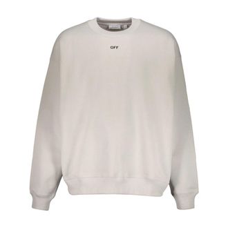 Off-white Logo Sweatshirt - - Sweatshirts & Hoodies - Herren - Grau - L