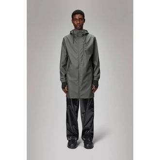 Rains Homme, Manteaux, Gris, Taille: S Long Storm Breaker W3
