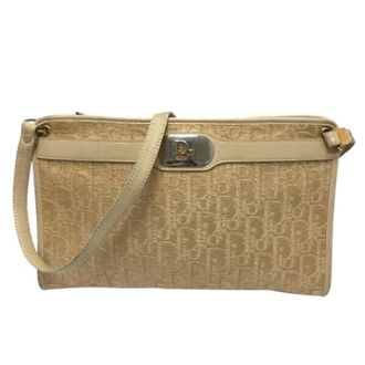 Dior Pre-owned Tissu sacs-dior - Femme - Pre-owned - Beige - Taille: ONE Size