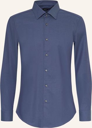 HUGO BOSS Hemd Hank Slim Fit blau