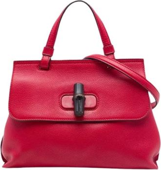 Gucci Pre-owned The Daily satchel - Femme - Pre-owned - Rouge - Taille: ONE Size