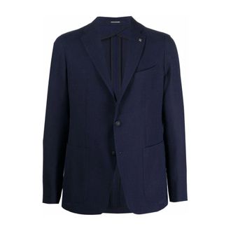 Tagliatore Buttoned Blazer - - Jackets - Herren - Blau - 4XL