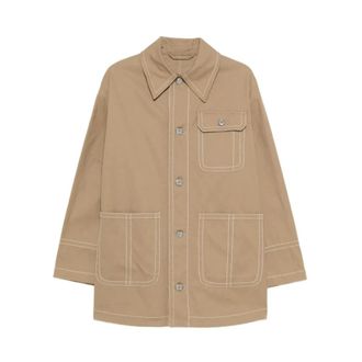 Ami Jacke mit Taschen-Stepperei - - Jackets - Herren - Braun - S