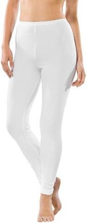 Schiesser (SCHGX) - Caleçon Long - Femme - Blanc (100-Weiss) - FR : 42 (Taille Fabricant : 40)