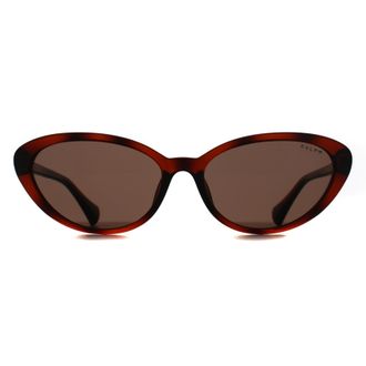 Ralph Lauren RA5338U 614913 gl&auml;nzend dunkel havannabraun Sonnenbrille
