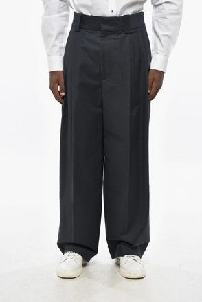 Jacquemus LA CASA Double-Pleated Stretch Cotton MARZIA Pants size 48