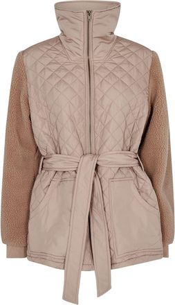 Soyaconcept Damen Sc-briane 3-Giacca Trapuntata Corta W. Teddy Jacke, Kombi-Kitt braun, XL