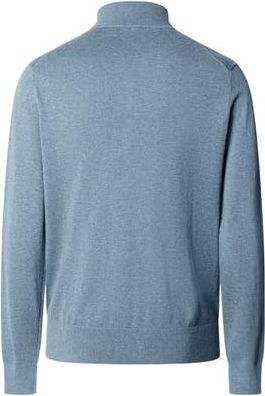 Hackett Pull col zipp&eacute; en coton et soie