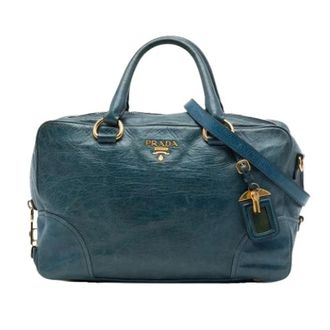 Prada Sac port&eacute; &eacute;paule Pre-owned - Femme - Pre-owned - Bleu - Taille: ONE Size