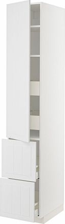 IKEA METOD / MAXIMERA Hochschr. Böd/4 Schubl./Tür/2 Fro
