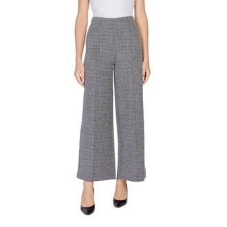 Ichi Ihkate Jacquard 20121602 Palazzo Hose - - Trousers - Damen - Grau - 2XL