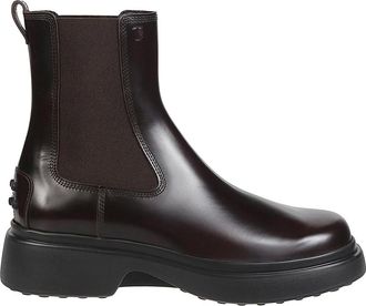 Tod's Femme, Chaussures, Brun, Taille: 38 1/2 EU Chelsea Bottes &agrave; cheville