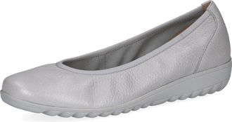 Caprice Damen Ballerinas aus Leder Plateau, Blau (Lt.Blu.Per.Dee), 41 EU