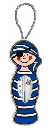 TFA Dostmann Pirat analoges Badethermometer, Temperaturkontrolle beim Baden, mehr Sicherheit für Babys und Kinder