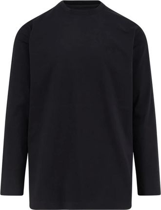 Yohji Yamamoto Homme, Tops, Noir, Taille: M Logo Long Sleeve Tee
