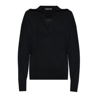 Tom Ford Kaschmirpullover - - Knitwear - Damen - Schwarzk - L