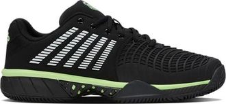 K-Swiss Homme Express Light 3 Clay Chaussure de Tennis, Noir Doux Vert Fluo, 39.5 EU