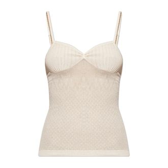 Victoria Beckham Femme, Tops, Beige, Taille: 38 FR Strappy Top