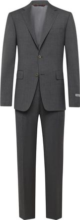 Canali Einreihiger Anzug aus feiner Schurwolle in