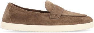 Tory Burch Womens Loafers Ballerina Suede Sesame Cow Hide
