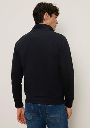 Bruno Banani Sweatjacke mit Karosteppung im oberen Bereich