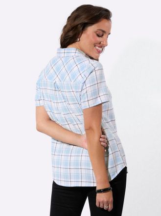 Witt Klassische Bluse Karo-Bluse Kurzarm