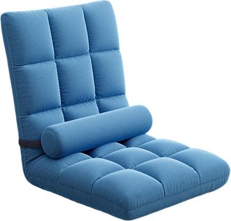 Generic Verstellbarer Bodenstuhl mit R&uuml;ckenst&uuml;tze - leicht und tragbar f&uuml;r Erker, Faulenzen, Spielen, Lesen und Meditieren - Best&auml;ndig gegen Verformung f&uuml;r ul