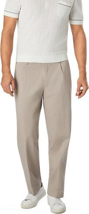 Joop Herren Bundfaltenhose beige Baumwolle