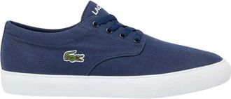 Lacoste Sneaker f&uuml;r Herren, Canvas, Griff, Flach (Marine)