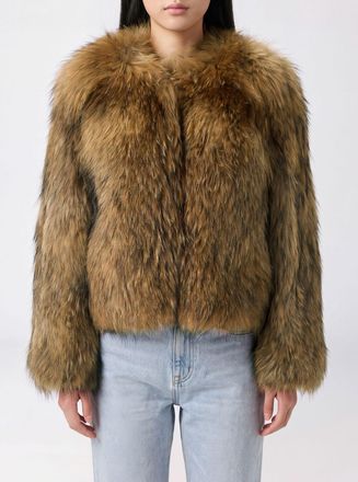 Sword 6.6.44 Kurze Murmasky-Pelzjacke mit Rundhalsausschnitt