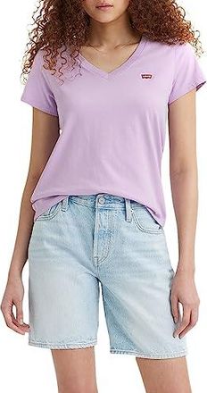 Levi's Perfect V-Neck T-Shirt Femme, Purple Rose, XXS
