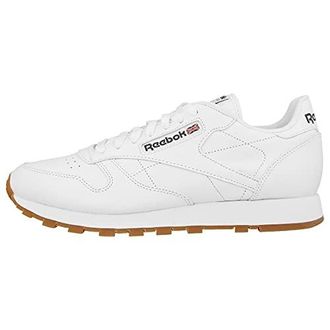 Reebok Homme Classic Leather Baskets, Intense White Gum, 42.5 EU