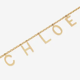Chlo&eacute; Chain Link Gold Brass Belt - Gold