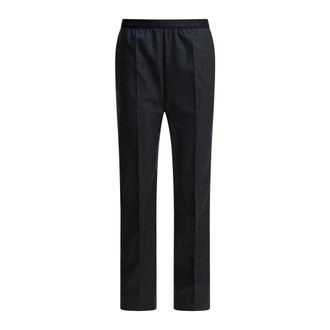 Maison Margiela Pantalon droit en laine m&eacute;lang&eacute;e - Femme - Pantalons - Gris - Taille: 36 FR